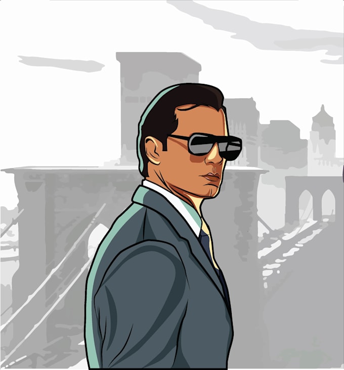 Draw your gta art style cartoon portrait in just 24 hours by ...