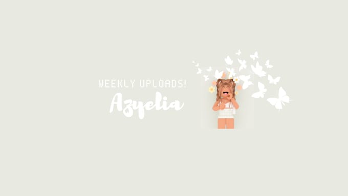 Make a professional roblox channel banner by Azyelia | Fiverr