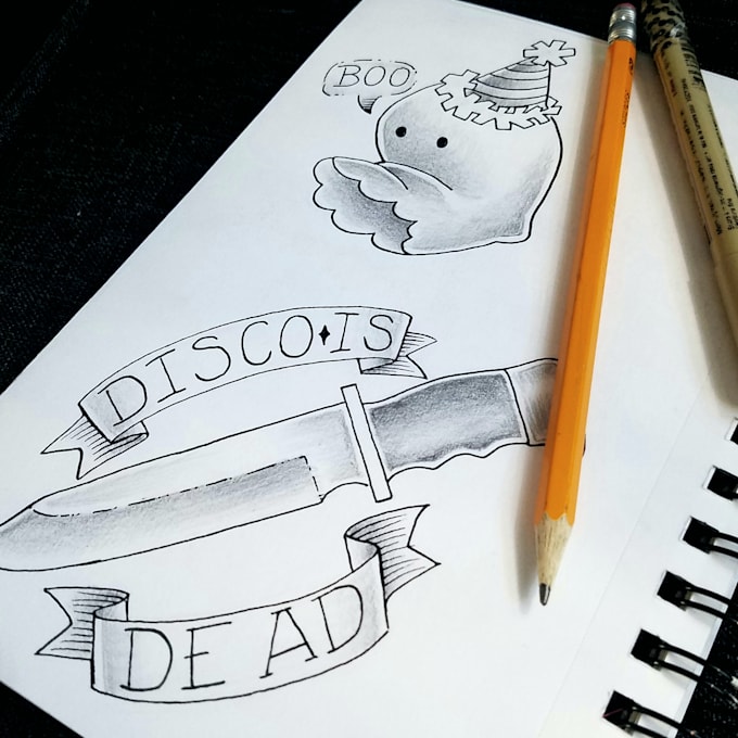 Design a random tattoo for you by Skelezandmayhem | Fiverr