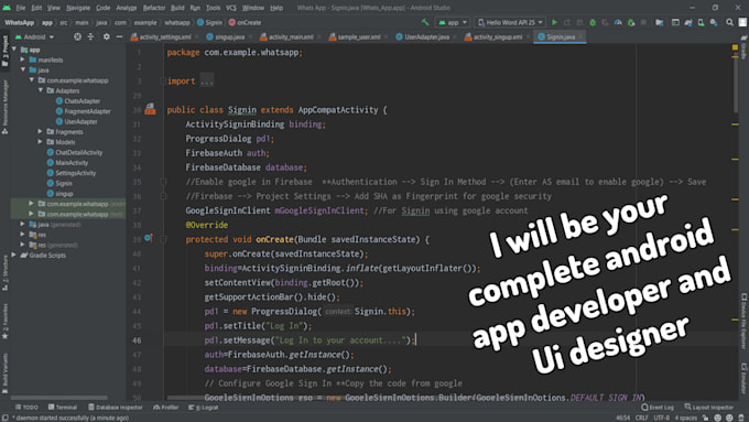 Design and develop your android apps in android studio by Albertrafi66 ...