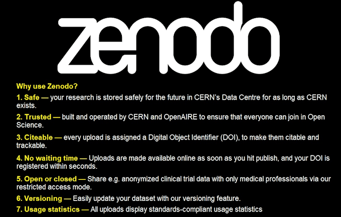 Upload, and make live your content, and research publications in zenodo ...