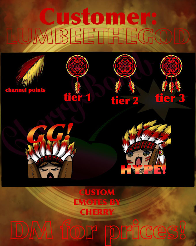 Draw your custom emotes 30 first emote 15 all after by Cherrybombsart ...