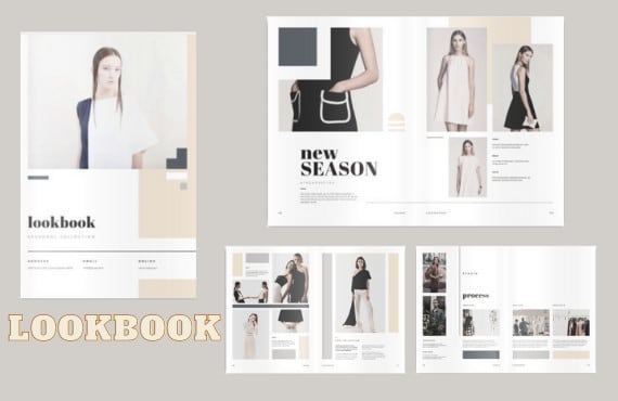 Design unique and minimal fashion lookbook, product catalog, catalogue ...