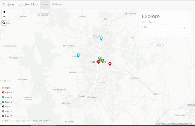 Do custom interactive maps in r shiny by Aleharu | Fiverr
