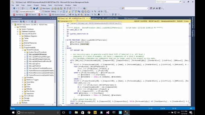 Design and develop sql server database and complex query by Kapiljain02 | Fiverr