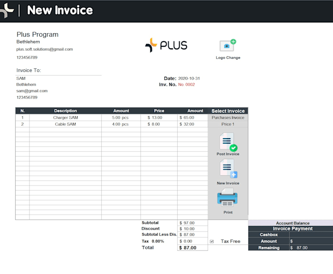Excel pos, inventory management simple and easy by Ramzy21 | Fiverr