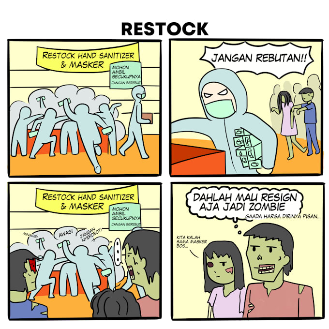 Draw your short comic strip by Marfaaully | Fiverr