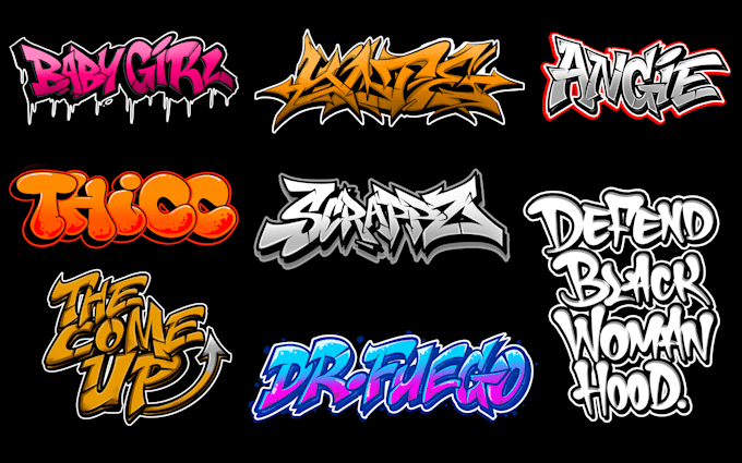 Create a logo design in the dope style of graffiti by Zsatriax | Fiverr