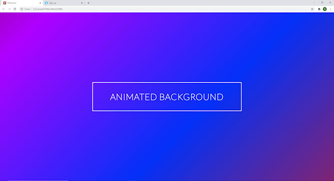 Make a animated background in html with a login form by Youtube_siner ...