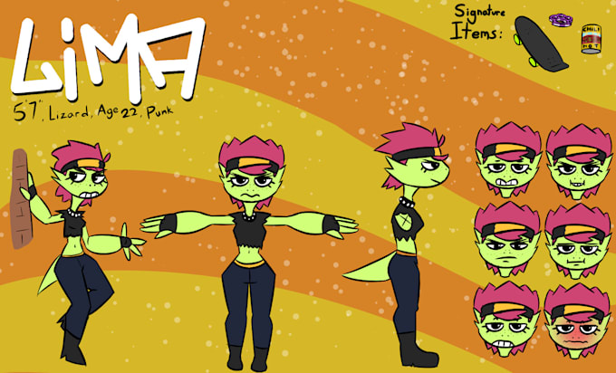 Design for you stylized, unique, female anthro characters by ...