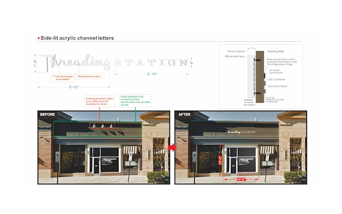 Design storefront signage for your business by Junedesignny | Fiverr