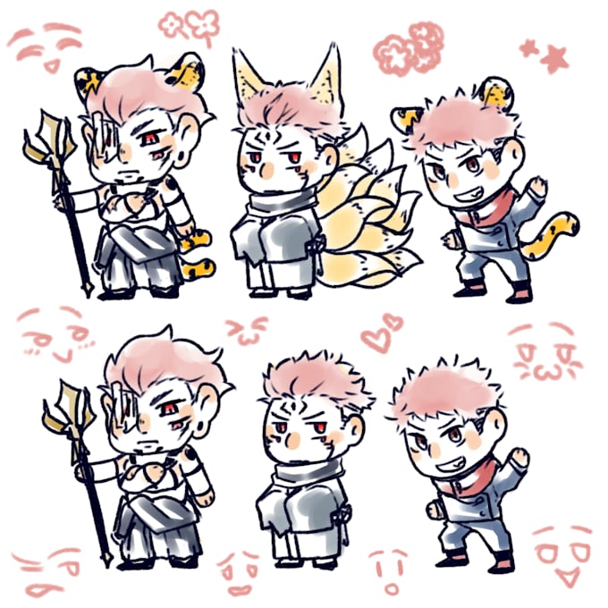 Draw simple chibi doodle fantasy artwork by Risama17 | Fiverr