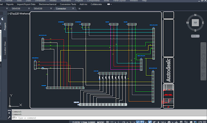 Draw electrical and sld drawing in autocad by Shailakhan686 | Fiverr