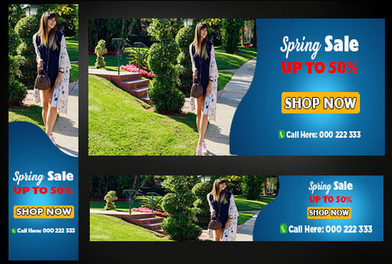 Make nice banner design and headers for ads within few hours by ...