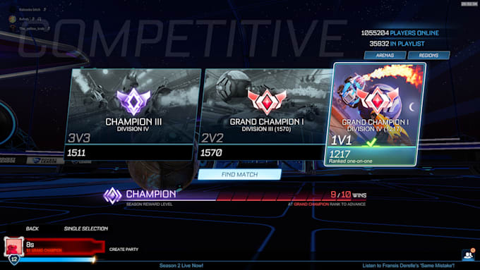 Rocket league account gc steam by Kebabsrl | Fiverr