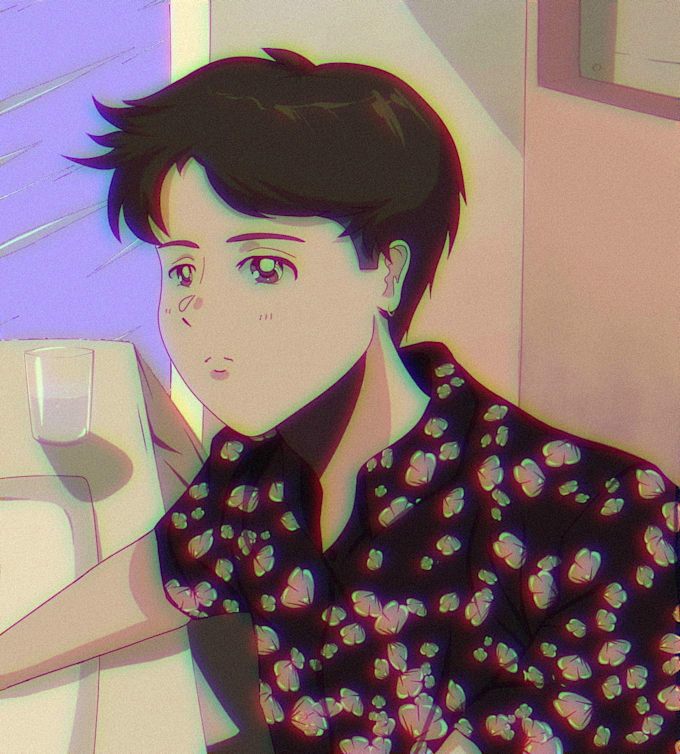 Do vintage anime style art by Retrojose | Fiverr