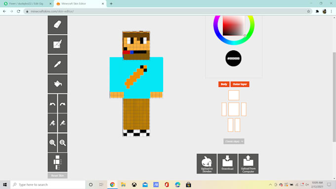 Create a micraft skin for you by Duckyboi22 | Fiverr