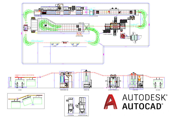 Design plant layout in autocad by Mratac | Fiverr