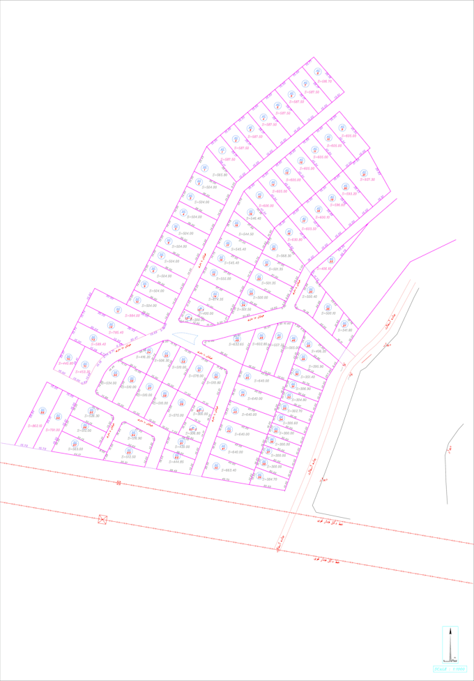Draw map for surveying and civil engineering by Bijanpazira | Fiverr