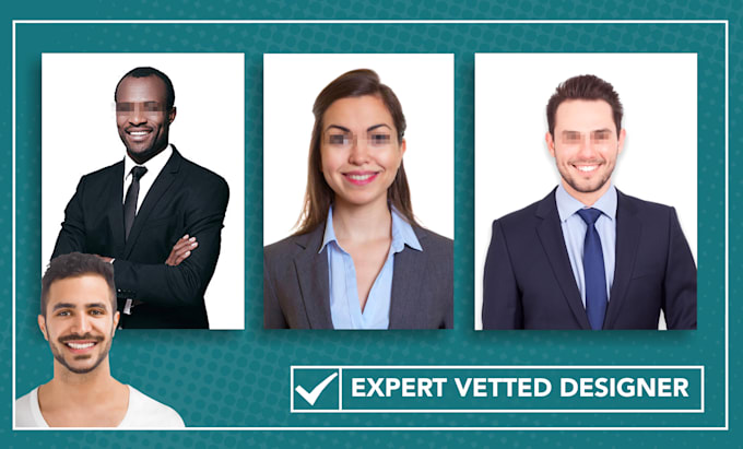 Photoshop you in a suit for your professional cv photo by Moonalak | Fiverr