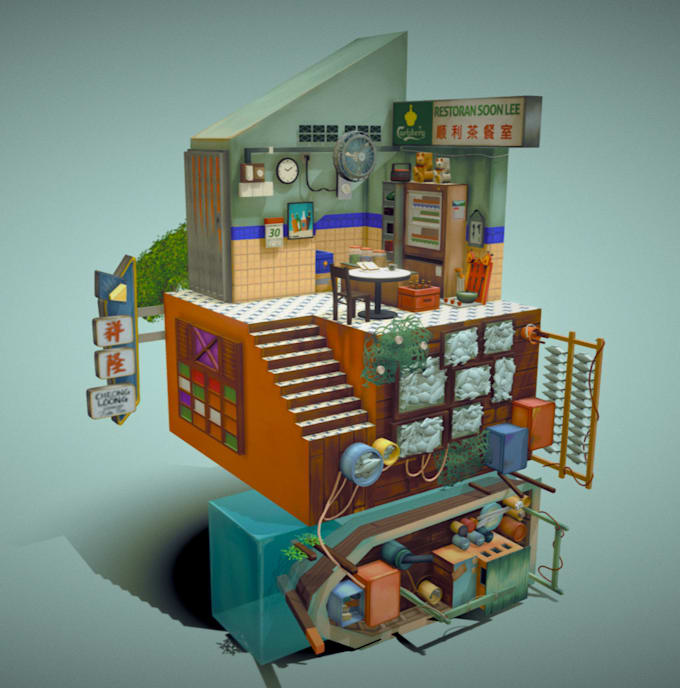 Create 3d prop models for you by Freelance3dart | Fiverr