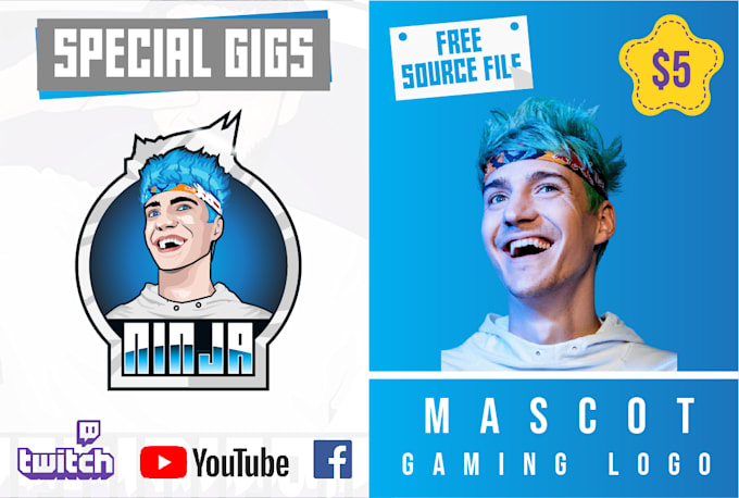 Design esports avatar, youtube, twitch, mascot gaming logo by Hendipras ...