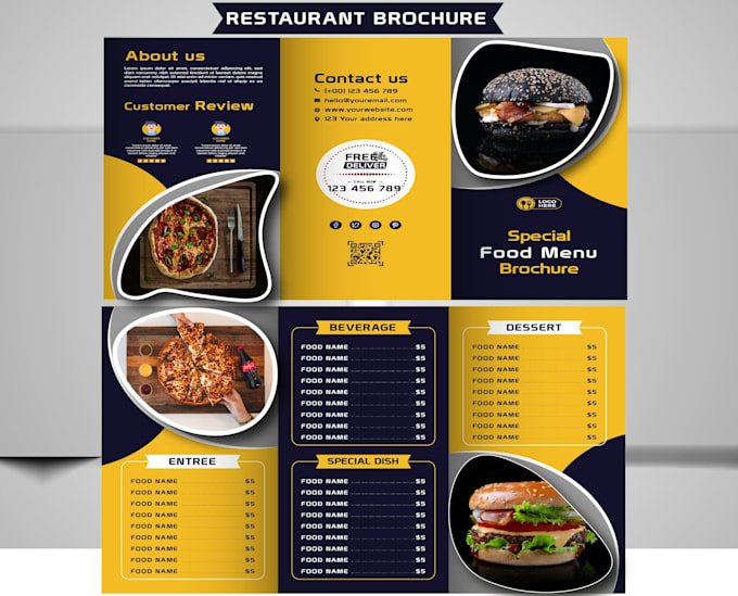 Design restaurant menu design by Uzairs_designer | Fiverr