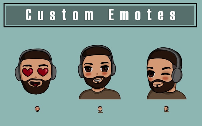 Draw custom emotes and badges by Isabelledjigui | Fiverr