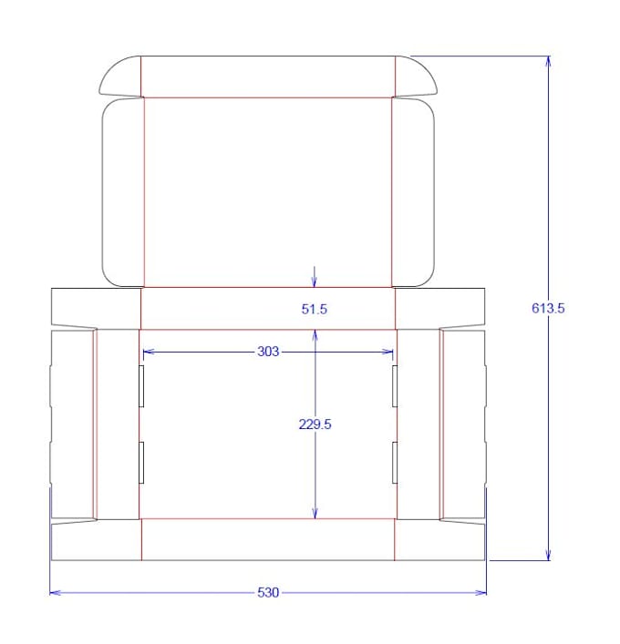 Do packaging box keylines,die layout by Moahedsid | Fiverr