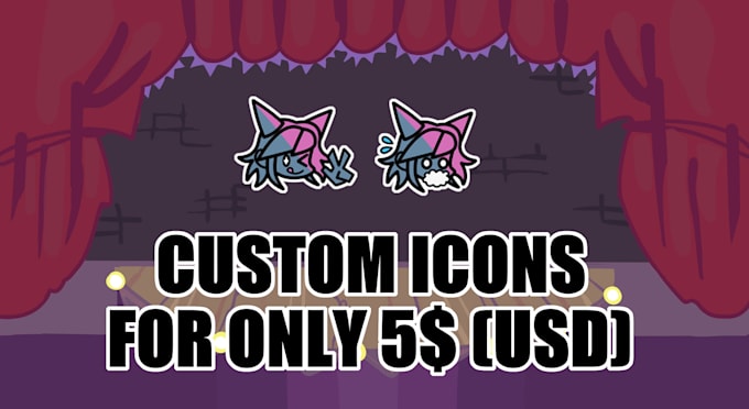 Make custom icons for friday night funkin by Guilherme908 | Fiverr