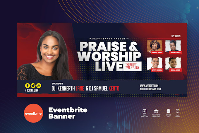 Create eventbrite banner design by Androstudio | Fiverr