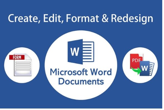 Create, edit and format documents in microsoft office by Zammadilyas ...