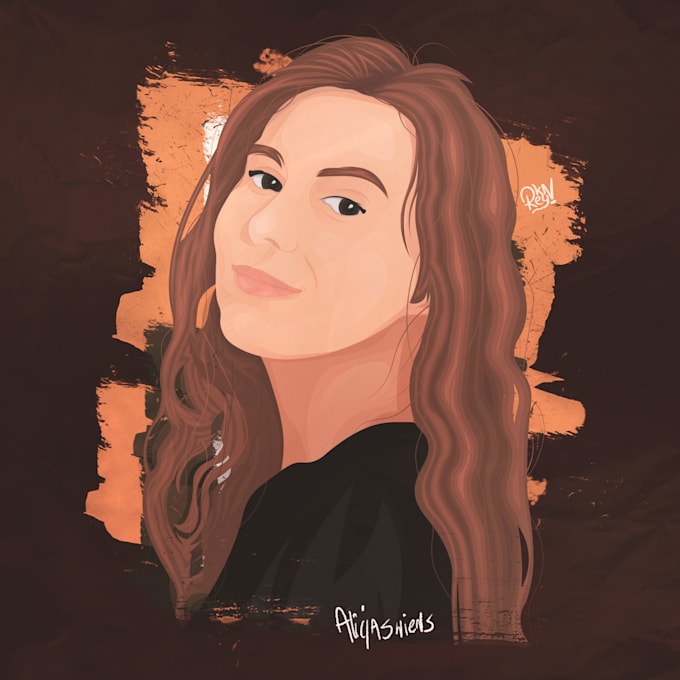 A create vector portrait of yourself by Rekyn_art | Fiverr