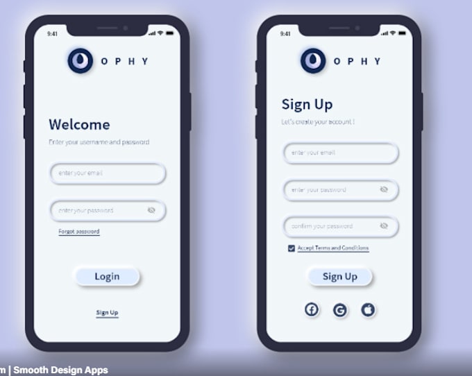Create flutter frontend mobile design for you by Mogahed_mahagou | Fiverr
