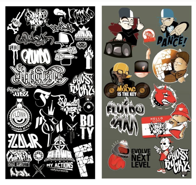 Design a street art, hip hop style character by Fluidoartwroks | Fiverr
