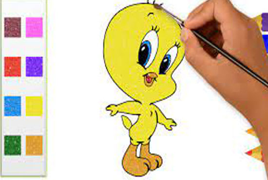 Make 60 simple coloring pages videos for youtube kids by ...