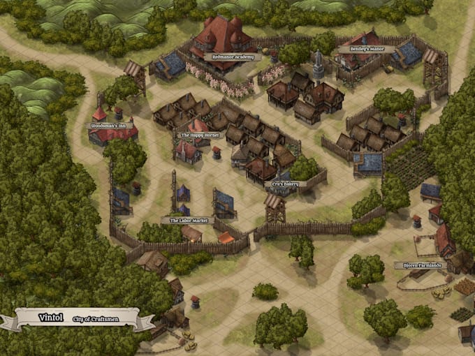 Create fantasy maps for your ttrpg game by The_gamer_haven | Fiverr