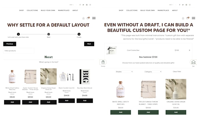 Customize fix build your shopify site using css html javascript liquid by Jcaitou | Fiverr