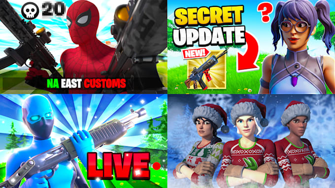 Make you an eye catching fortnite thumbnail by Real_ember | Fiverr