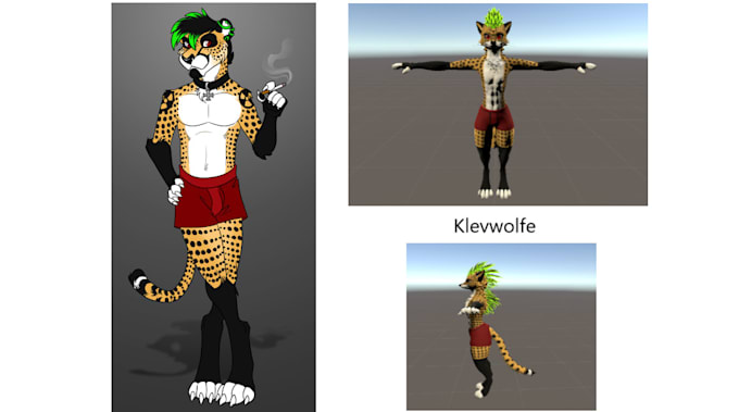 Texturing vrchat furry avatars by Razeicrum1589 | Fiverr