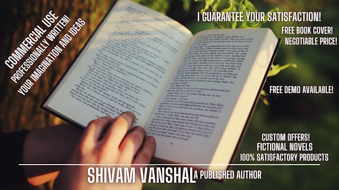 Write you captivating novels and ebooks by Shivamvanshal | Fiverr