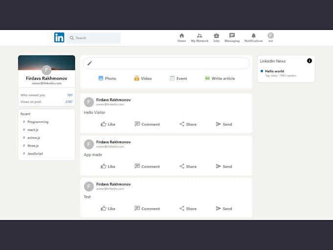 Build A Perfectly Working React Web App By Firdavsr Fiverr
