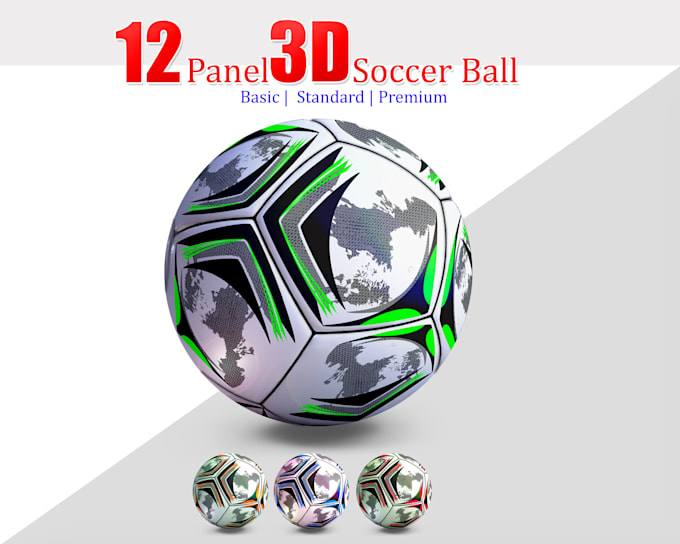 Design soccerball with 2d and 3d presentions by Wiker67 | Fiverr