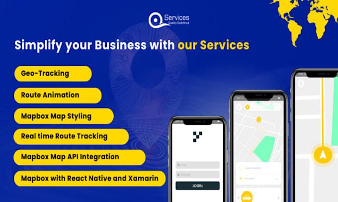 Build ios and android apps with mapbox using xamarin, react, ionic by Sahilkataria | Fiverr