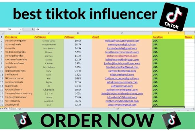 Find the best tik tok influencer for your niche by Digitalmarketra | Fiverr