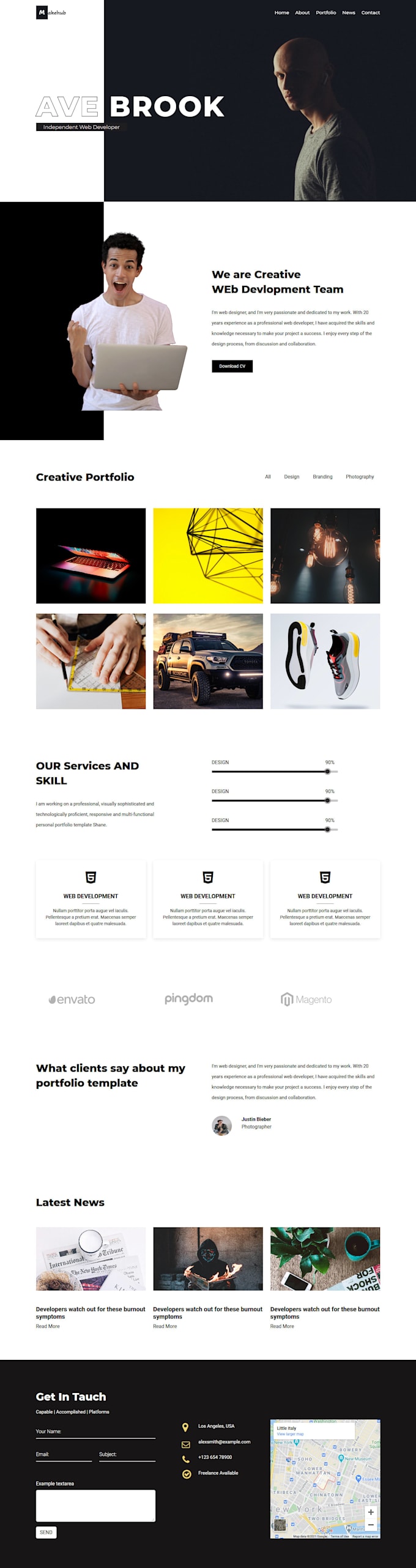 Responsive web design with tailwind css, bootstrap, and expert bug fix ...