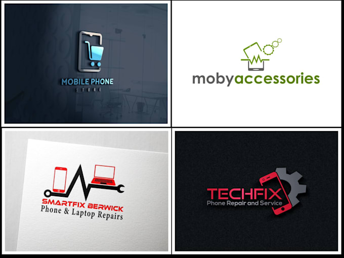 Design phone laptop repairing and accessories shop logo by Danydesigns ...