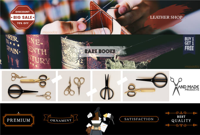Make an attractive esty banner logo cover for esty shop by ...