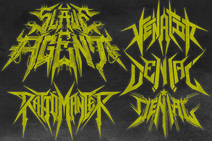 Design a thrash metal and heavy metal logo by Blackupheaval | Fiverr