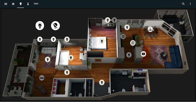 Make a 3d floor plan for home assistant by Hired4ucom | Fiverr